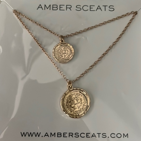 Amber Sceats | Jewelry | Amber Sceats Double Coin Layered Necklace ...